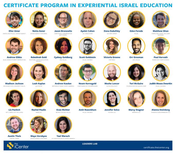 THE iCENTER LAUNCHES CERTIFICATE IN EXPERIENTIAL ISRAEL EDUCATION ...